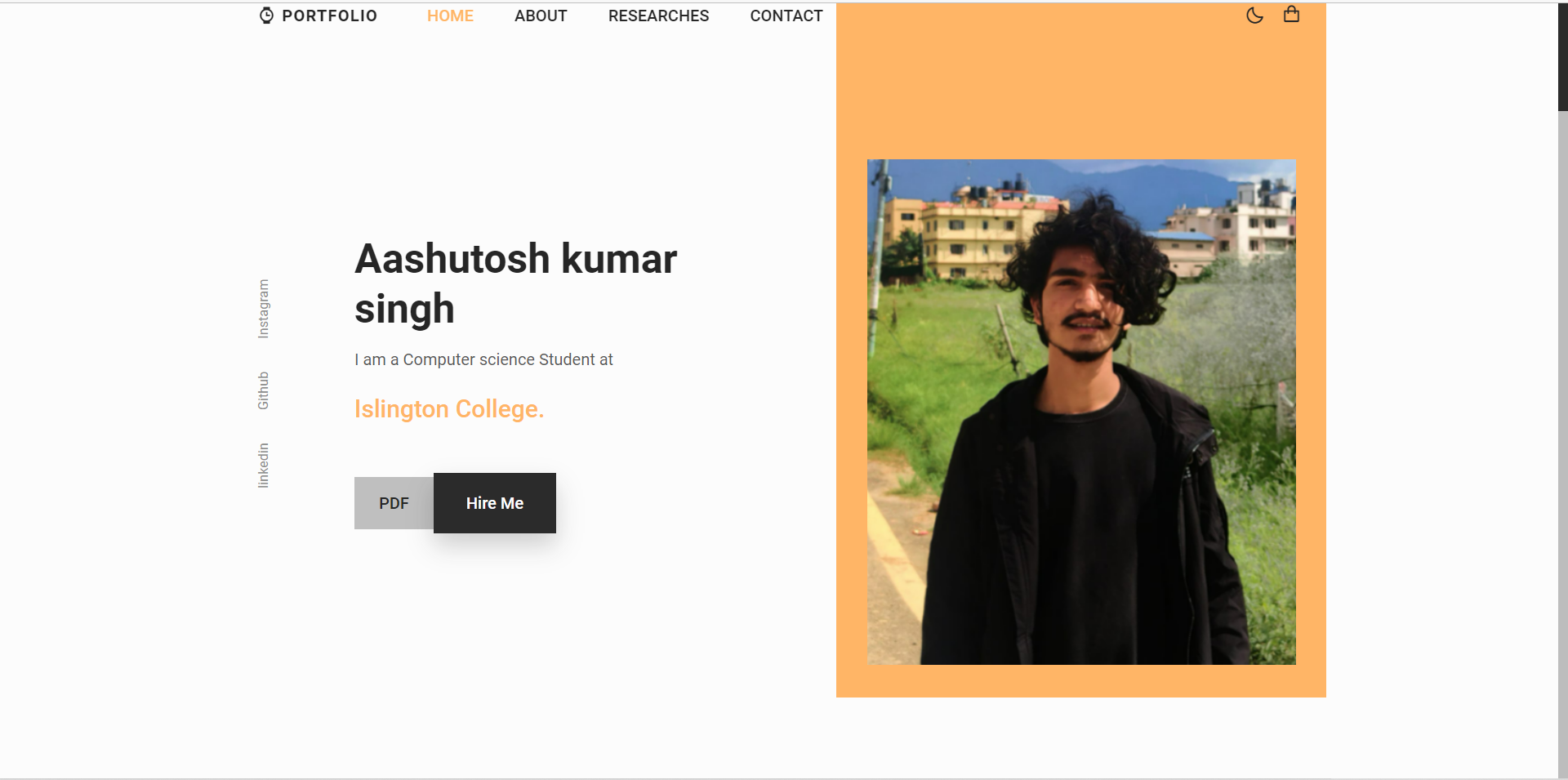 GitHub - AashutoshSINHA/port