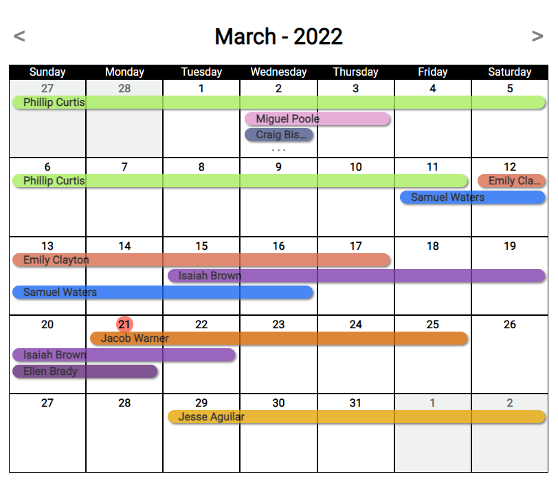 GitHub - bruceharrison1984/Schedulely: CSS-grid based React calendar ...