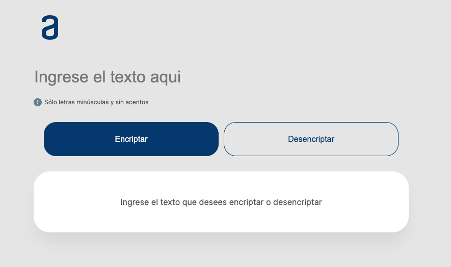 GitHub - wenceslaojanda/Encriptador-Challenge-1-Alura: Aplicacion Encriptador Alura Challenge 1