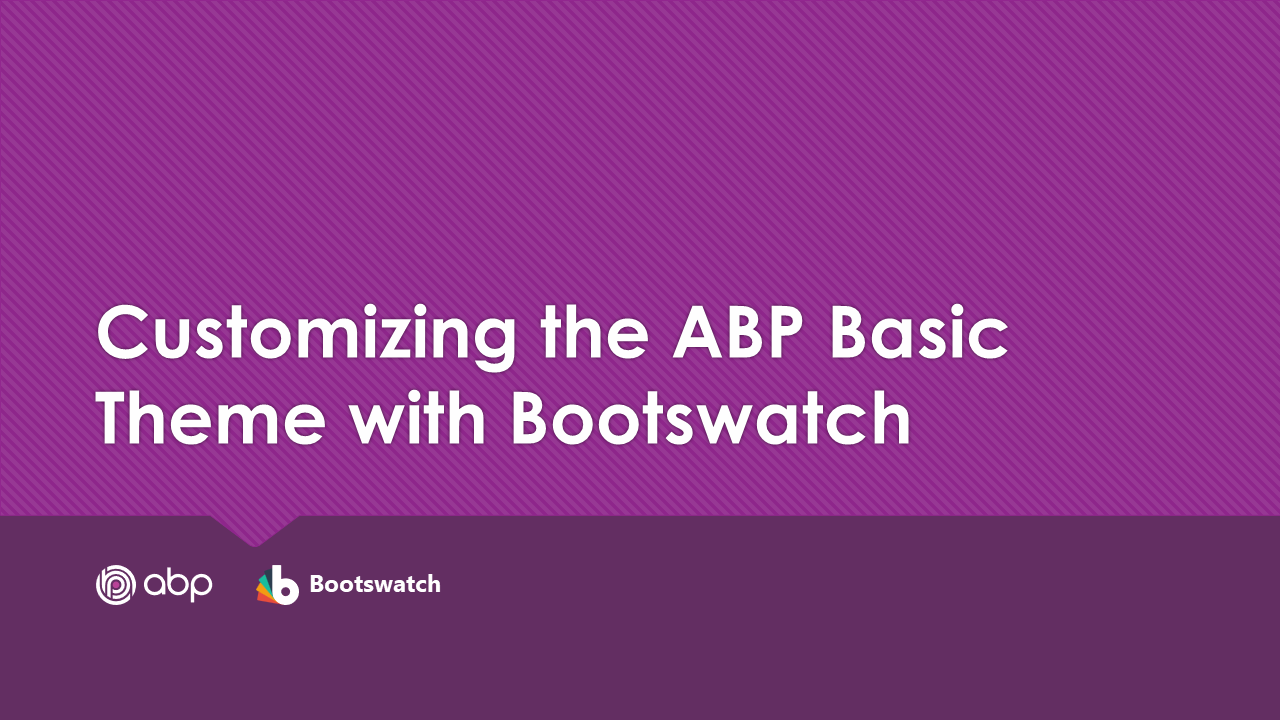 GitHub - jonathanpotts/AbpBootswatchDemo: Customizing the ABP Basic Theme with Bootswatch