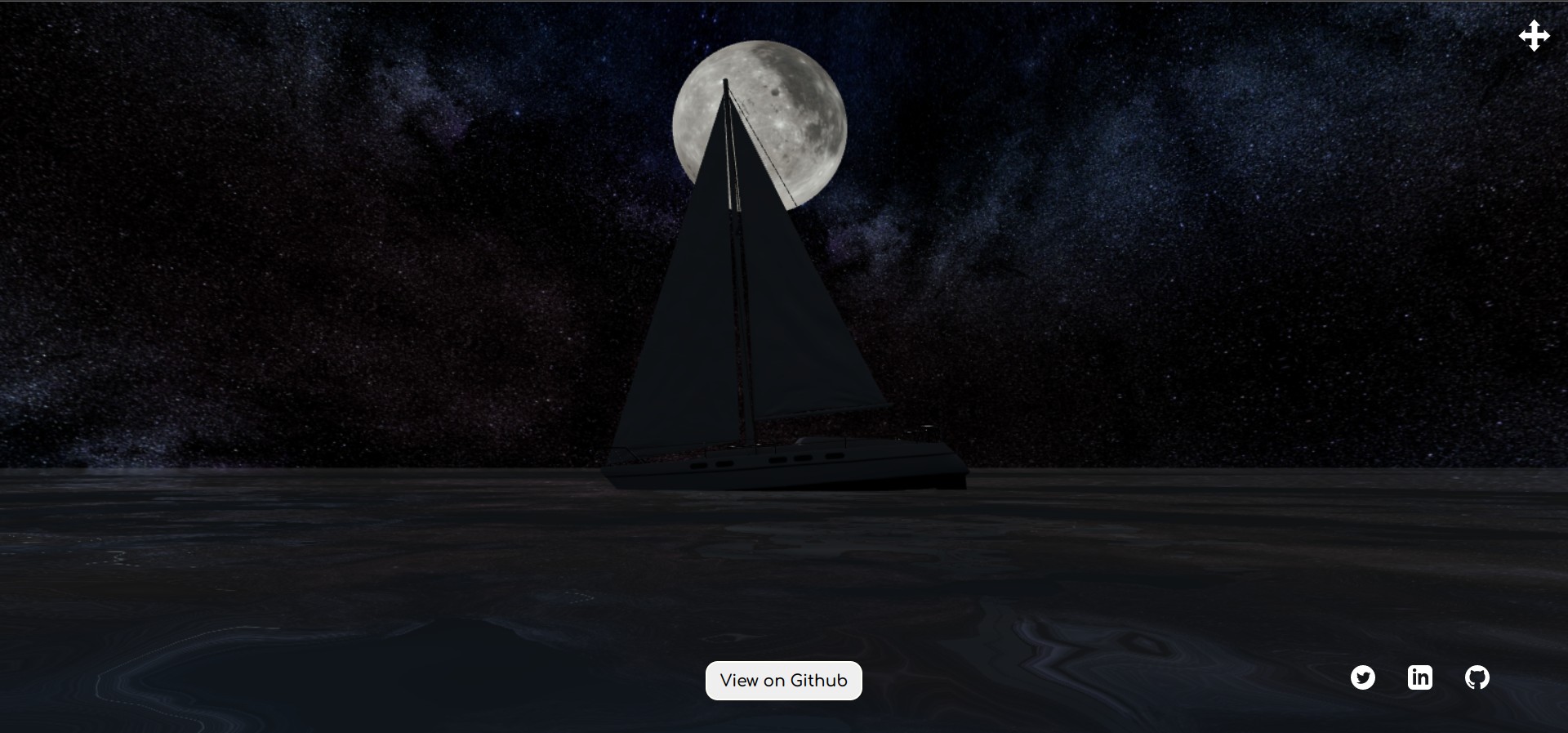 GitHub - captain-woof/moonlit-sea: A scene of a moonlit sea at night, created with Three.js.