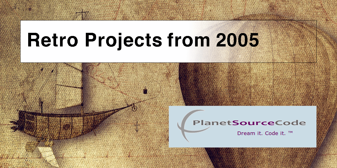 GitHub - satishsurath/Retro-Projects-2005: Originally created for ...