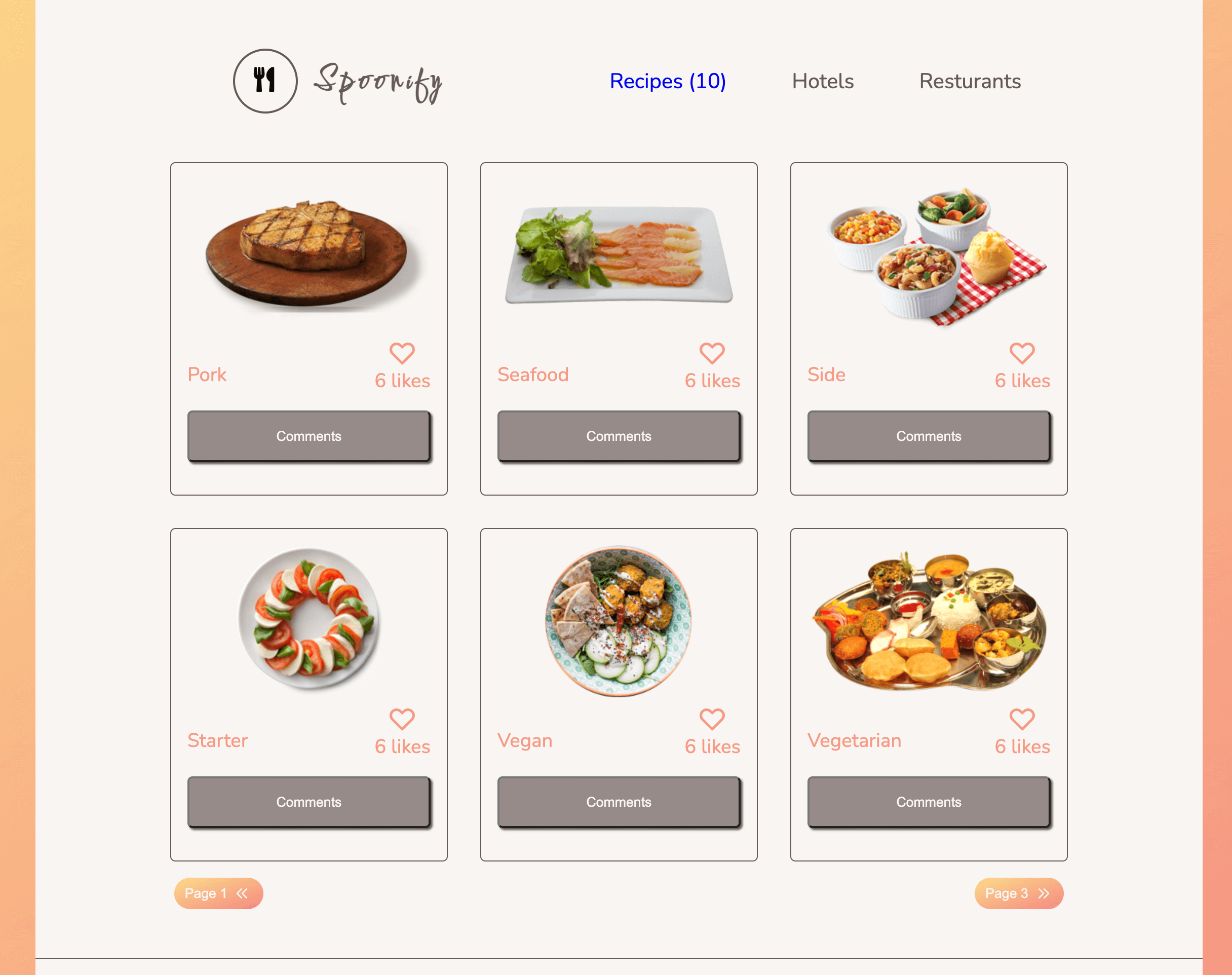 GitHub - billionsjoel/spoonify: This is a SPA that uses the mealDb API and involvement API to ...