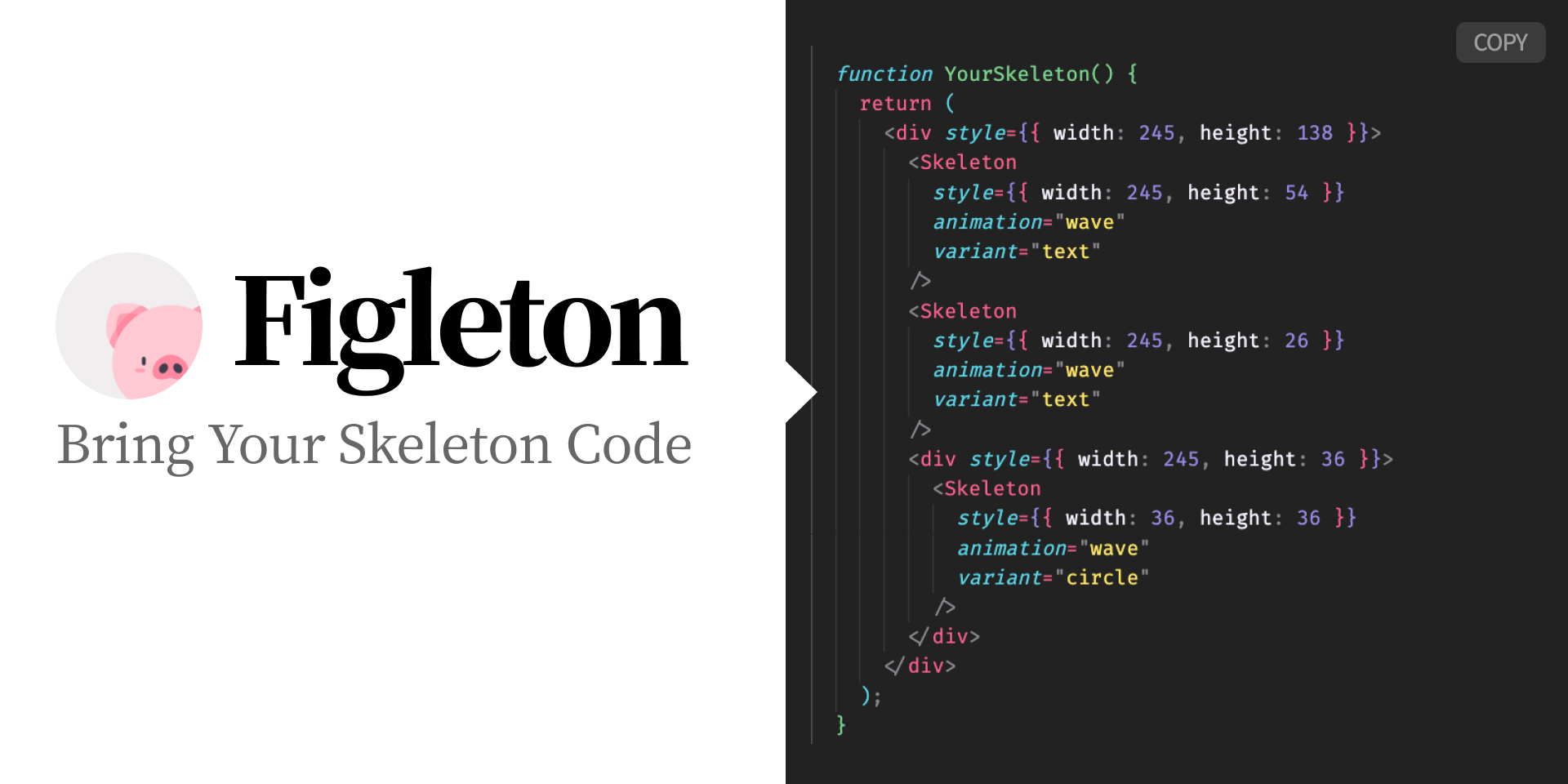 GitHub - SoYoung210/figleton: 🪄 Generate Skeleton Component from Figma.