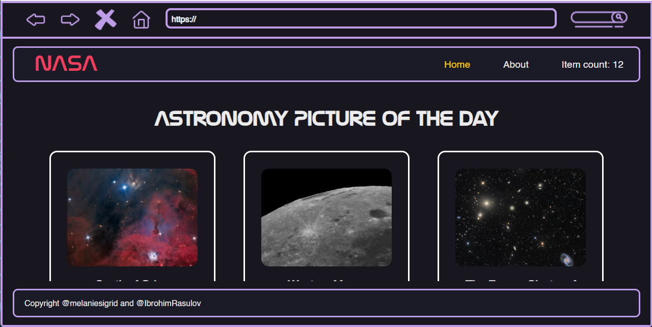GitHub - melaniesigrid/AstronomyPictureOfTheDay: This project uses NASA's APOD API to show you ...