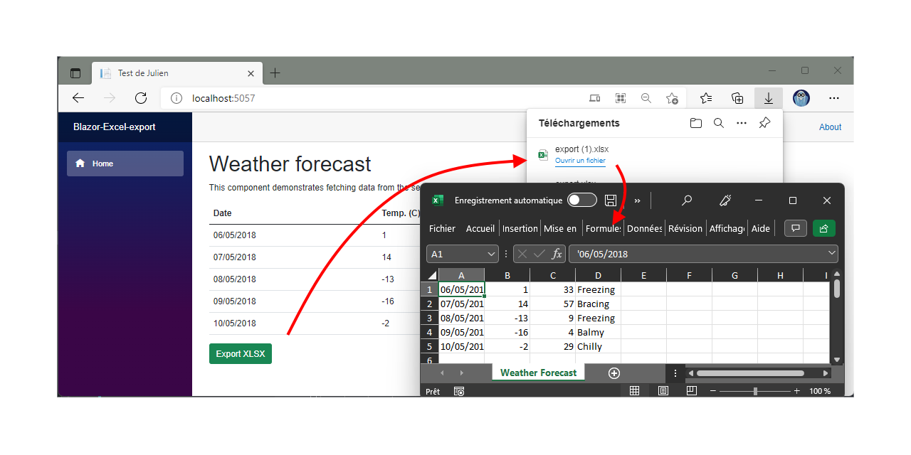 GitHub Tossnet Blazor Excel export Example To Export Data In Excel 