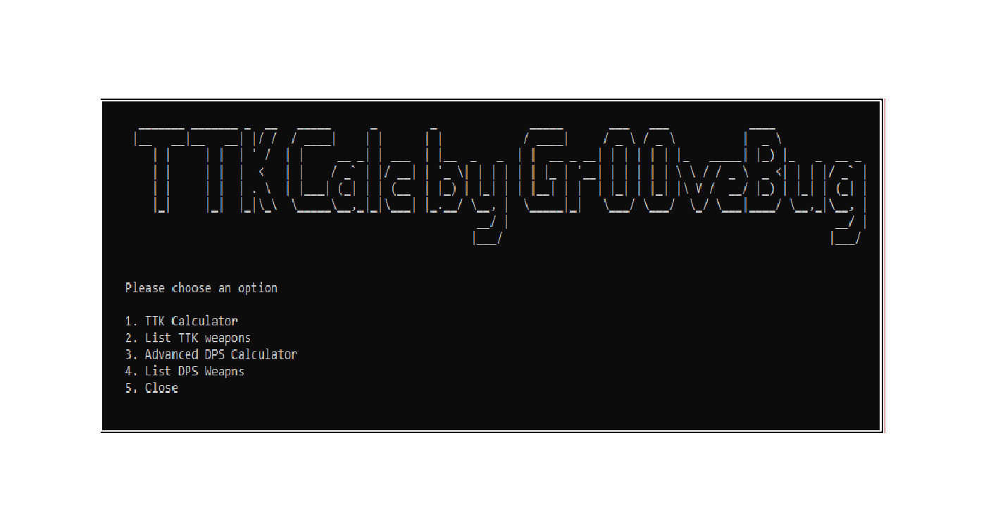 GitHub - Gr00veBug/TTK-DPS-calculator-for-COD-Warzone: A simple ...
