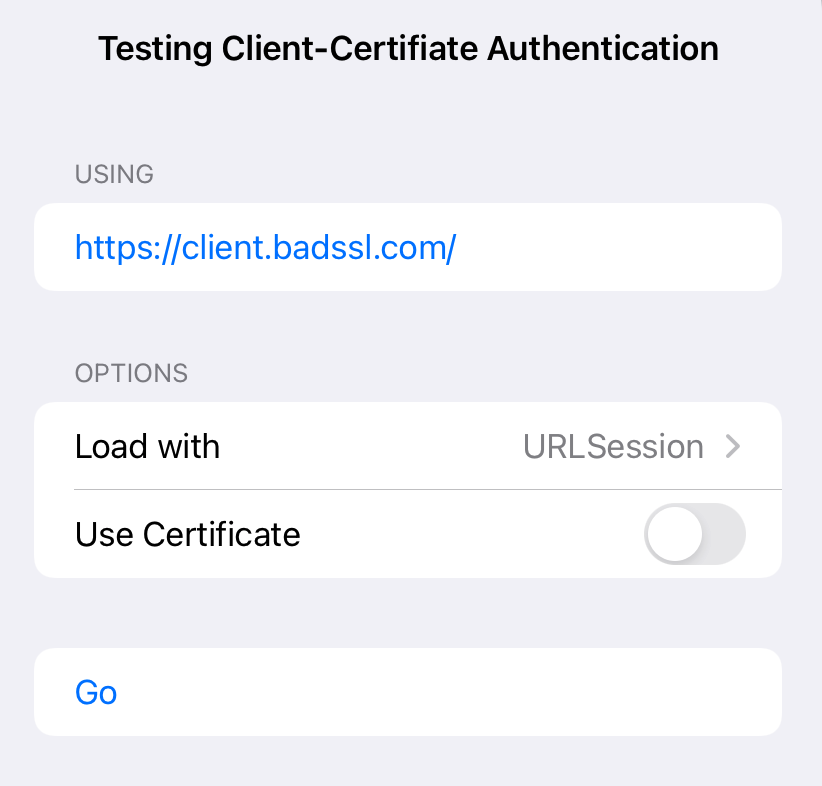 GitHub - MarcoEidinger/ClientCertificateSwiftDemo: iOS application to ...