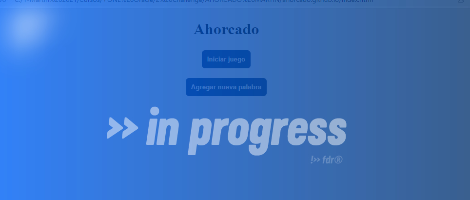 GitHub - fidelret/ahorcado.github.io: Juego del Ahorcado / Challenge - Alura Latam - Oracle ONE