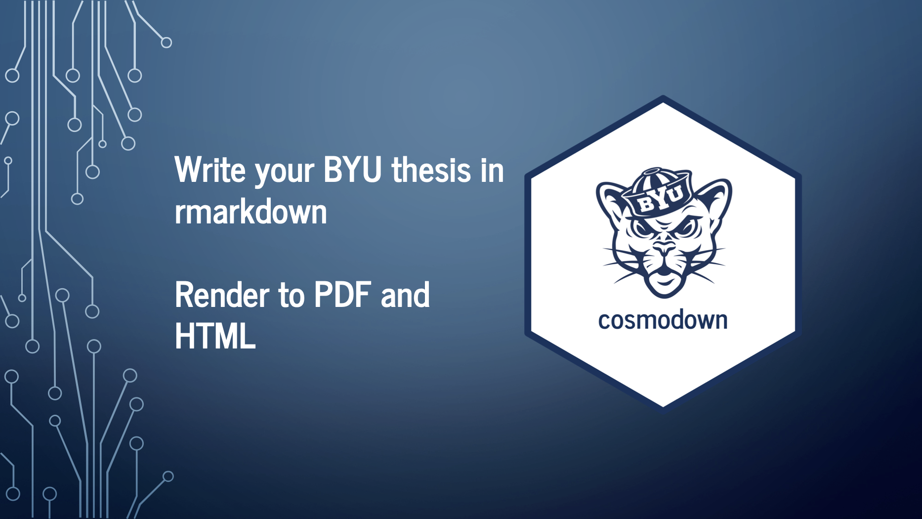 GitHub - gregmacfarlane/cosmodown: A BYU thesis template in Rmarkdown