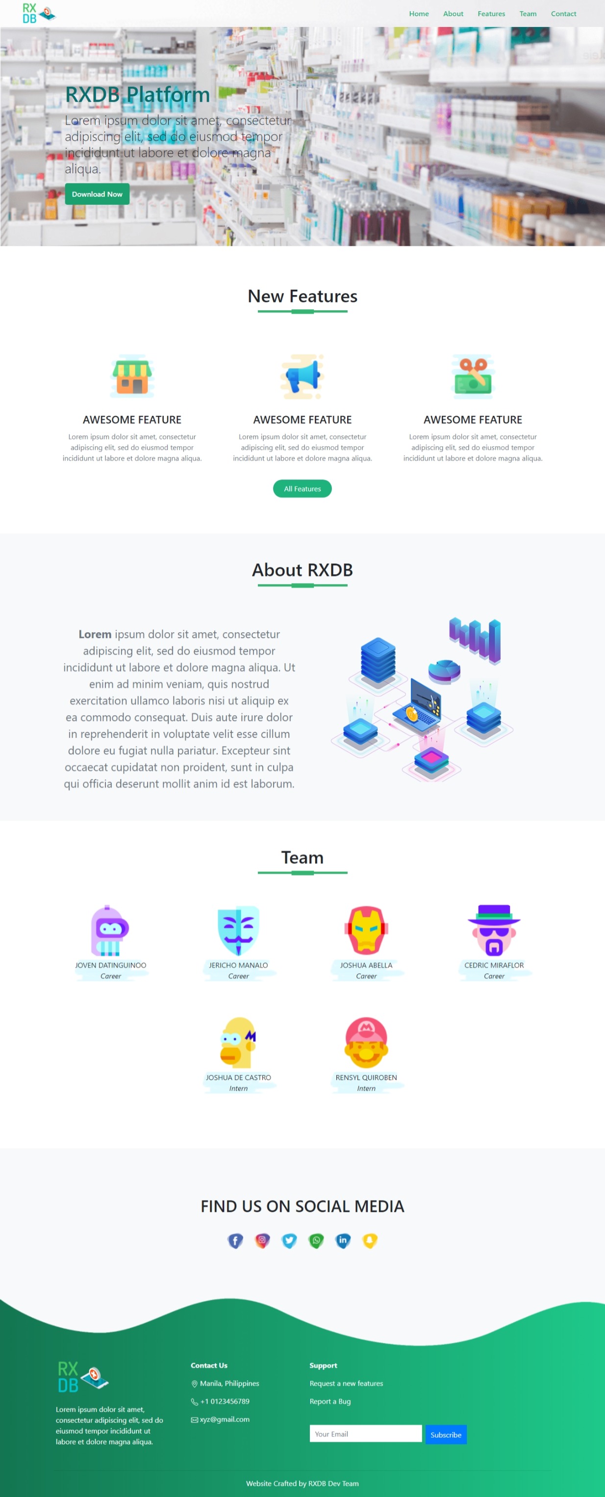 GitHub - RenKiro/rxdb-landing-page: CS Summer Internship output