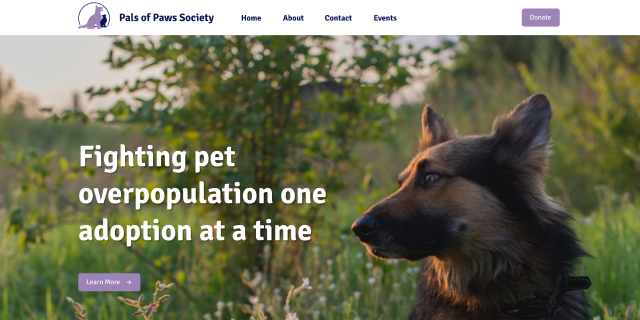 GitHub - WVAviator/pals-of-paws-society: A small Next.js website for a local nonprofit animal ...