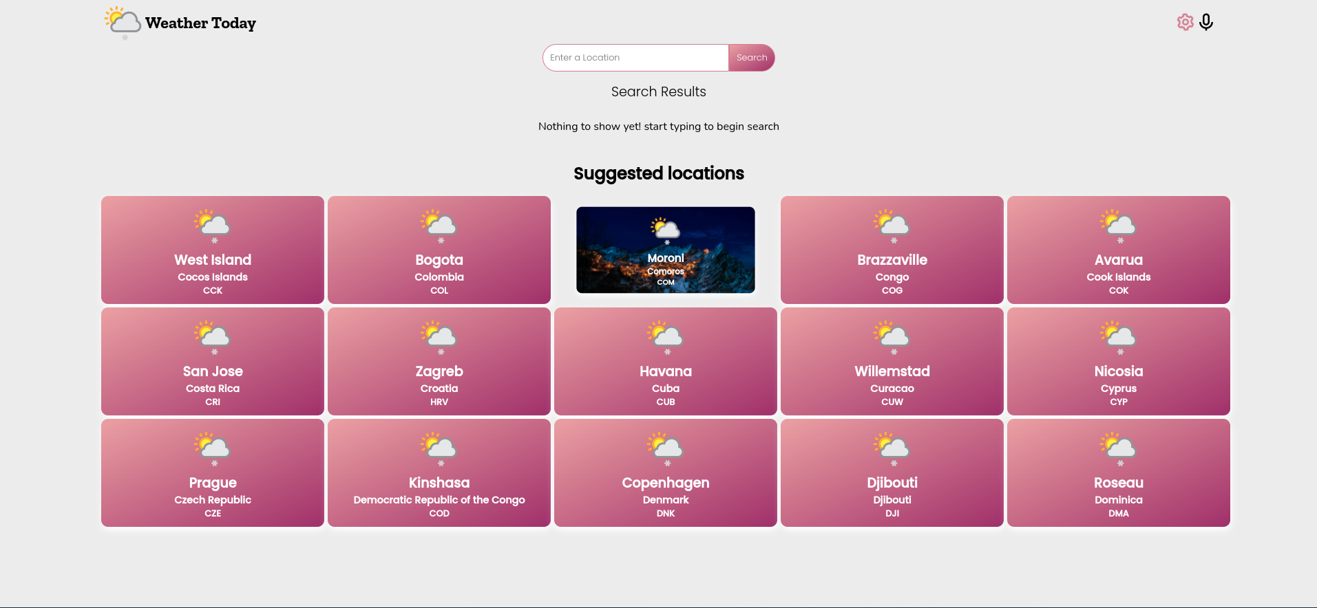 GitHub - charlesgobina/weather-today: Weather-Today is a web application that enables users to ...