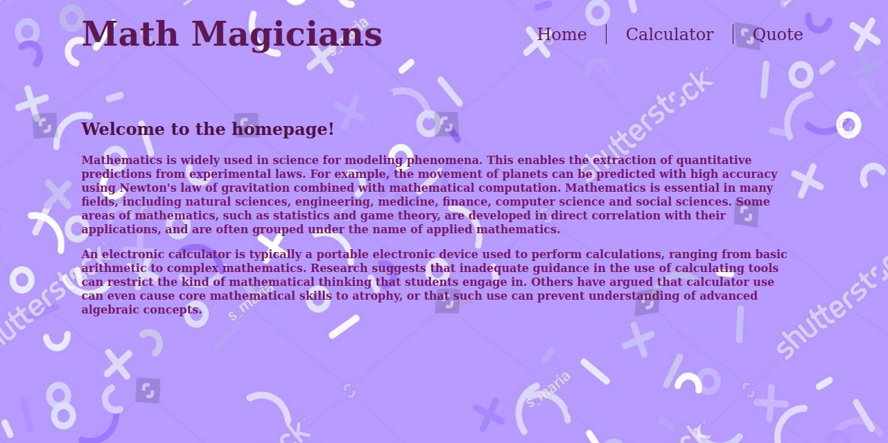 GitHub - Sahar-AbdelSamad/math_magicians: Math magicians" is a website for all fans of ...