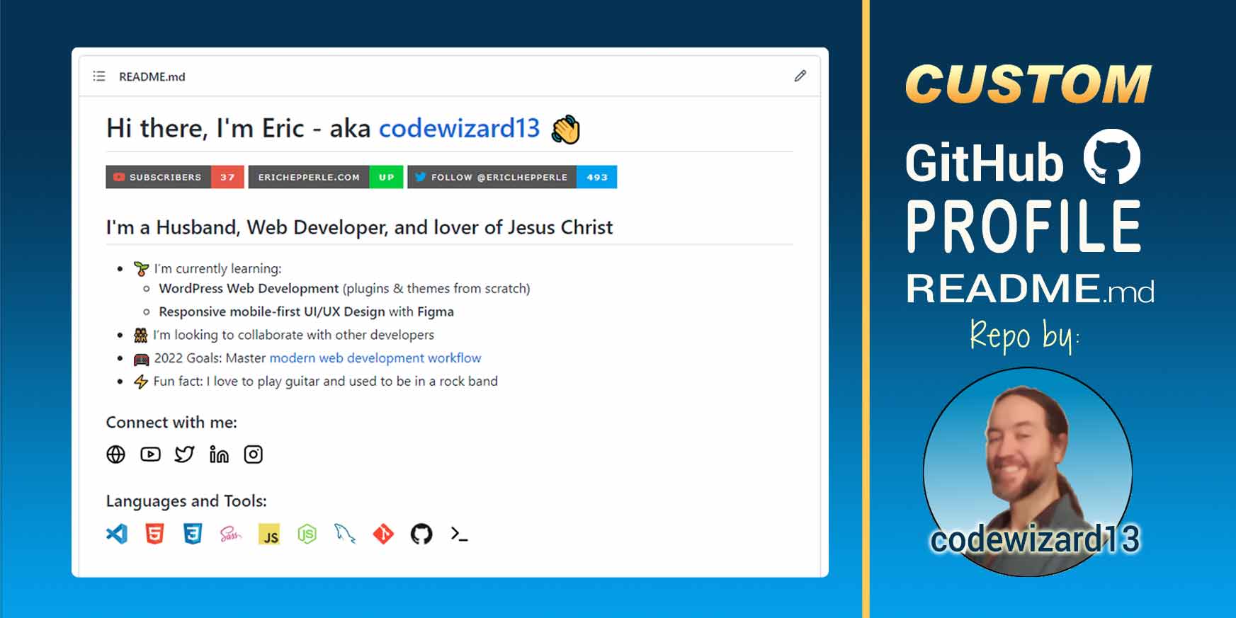 GitHub - codewizard13/codewizard13: Eric L. Hepperle's GitHub profile readme