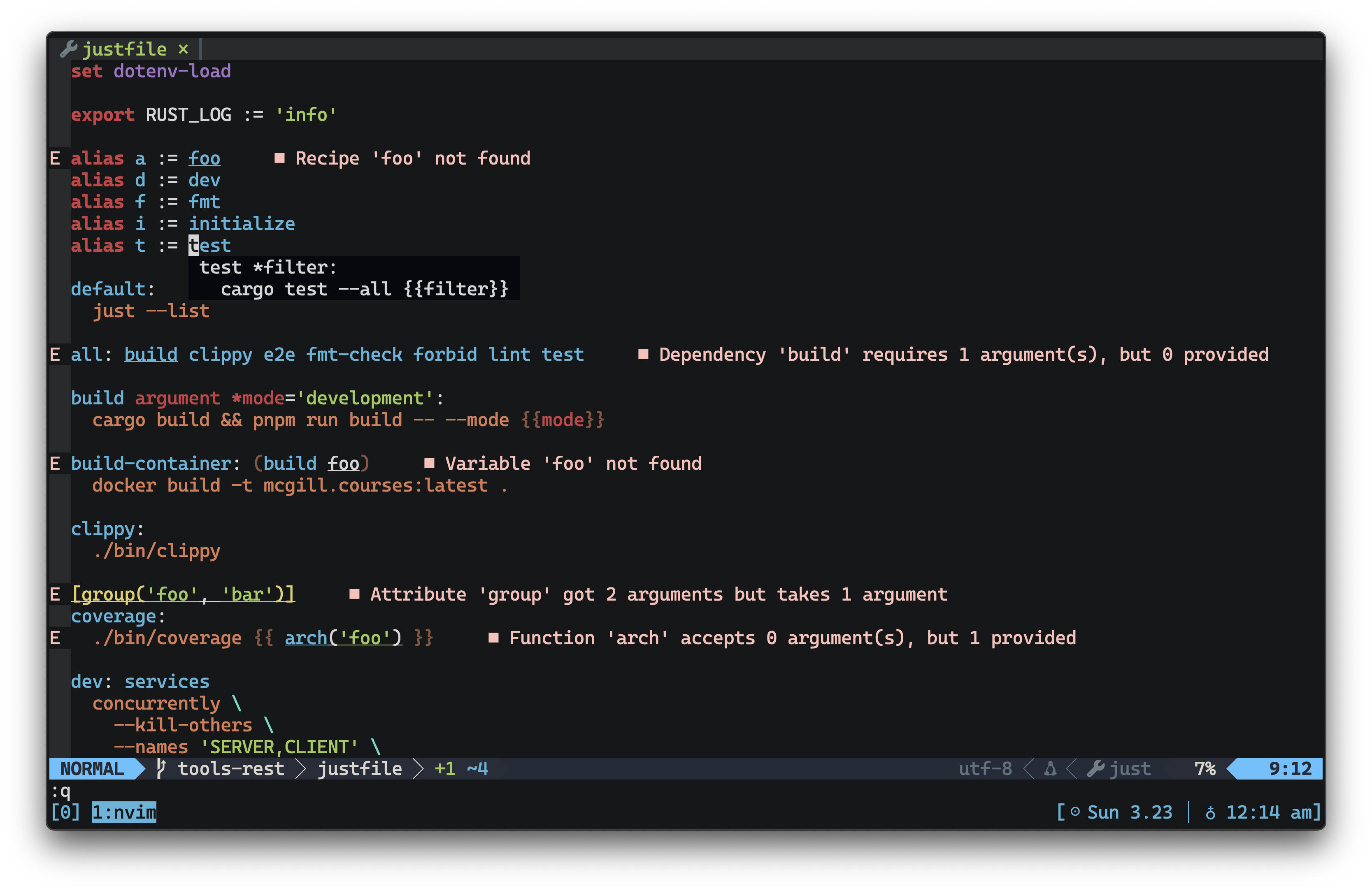 GitHub - terror/just-lsp: A language server for just