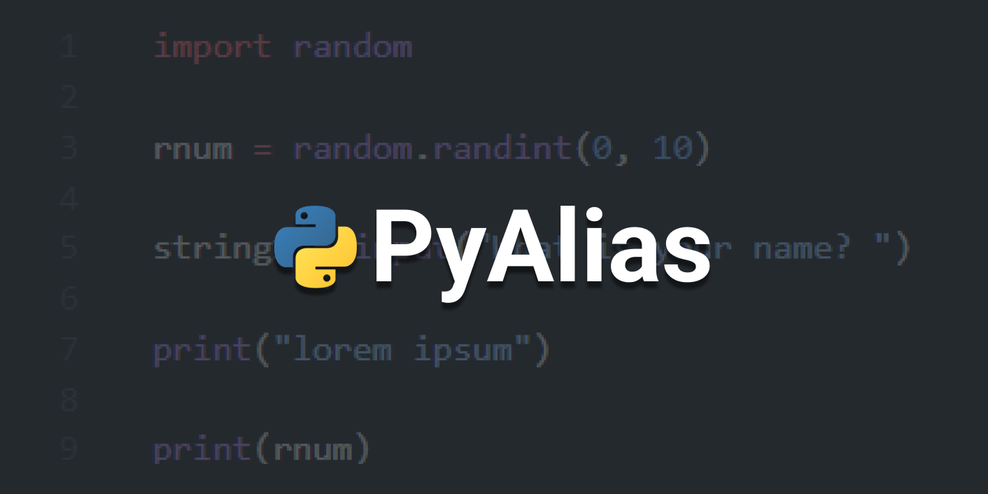 GitHub - christian-thone/py-alias
