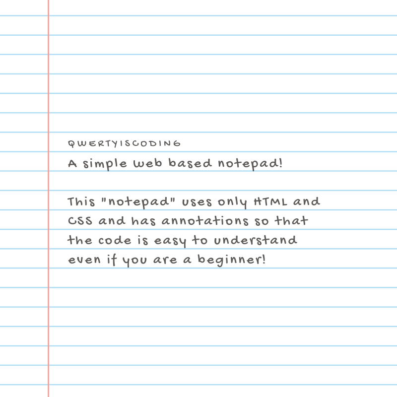 Github Qwertyiscoding Webpad A Web Based Notepad