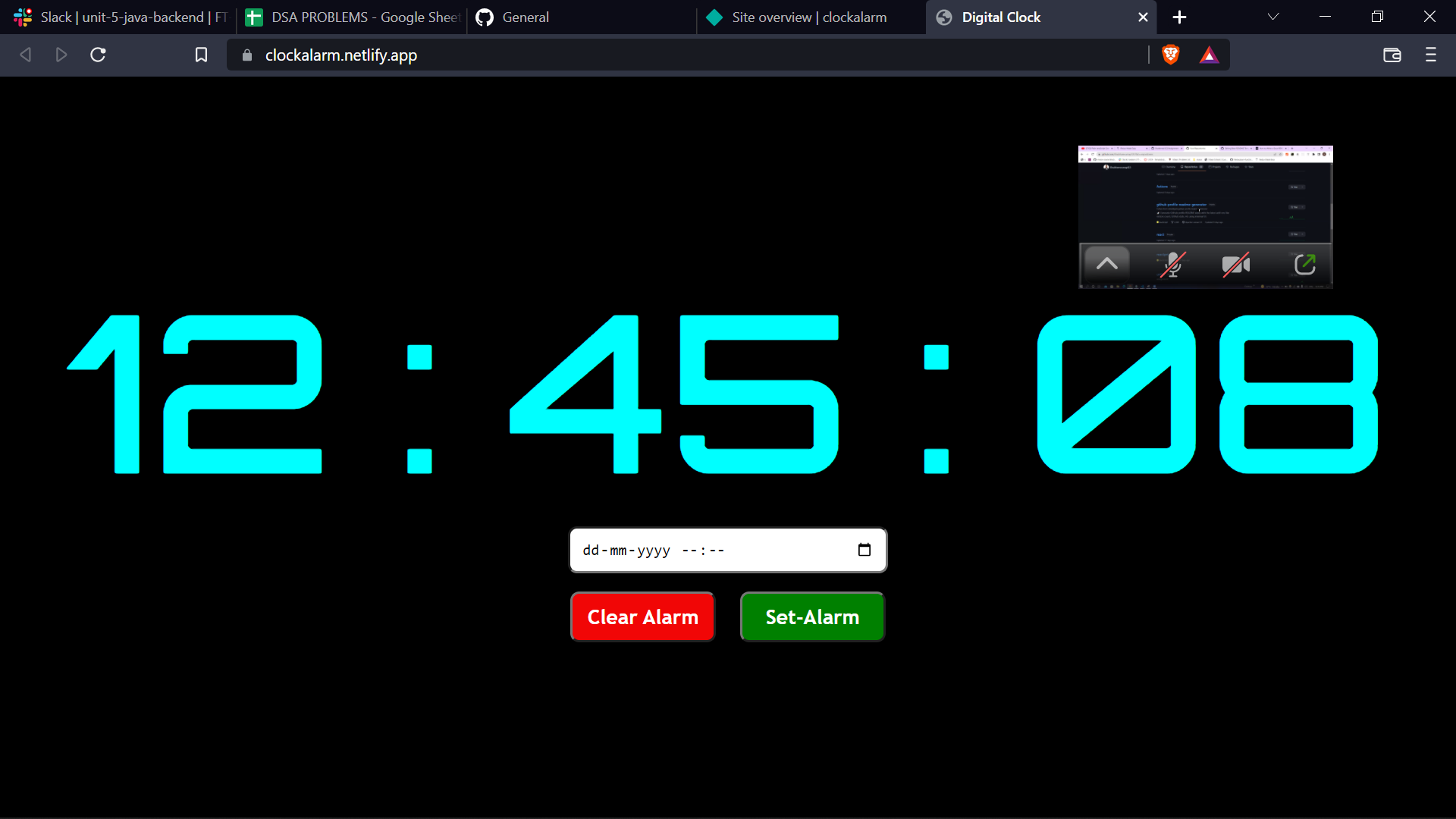 GitHub - Ankur310/Digital-Clock-With-Alarm: Simple Digital Alarm clock ...