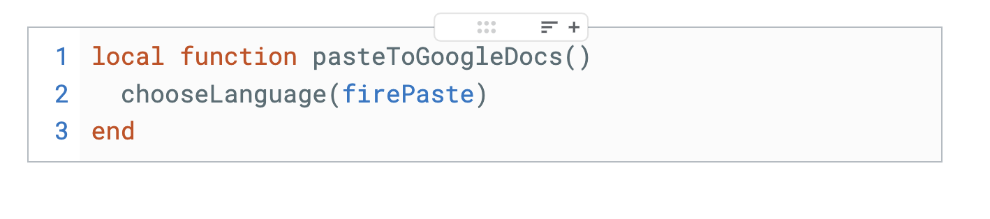 GitHub - dbalatero/GoogleDocsCodePaste.spoon: Hammerspoon plugin to paste syntax highlighted ...