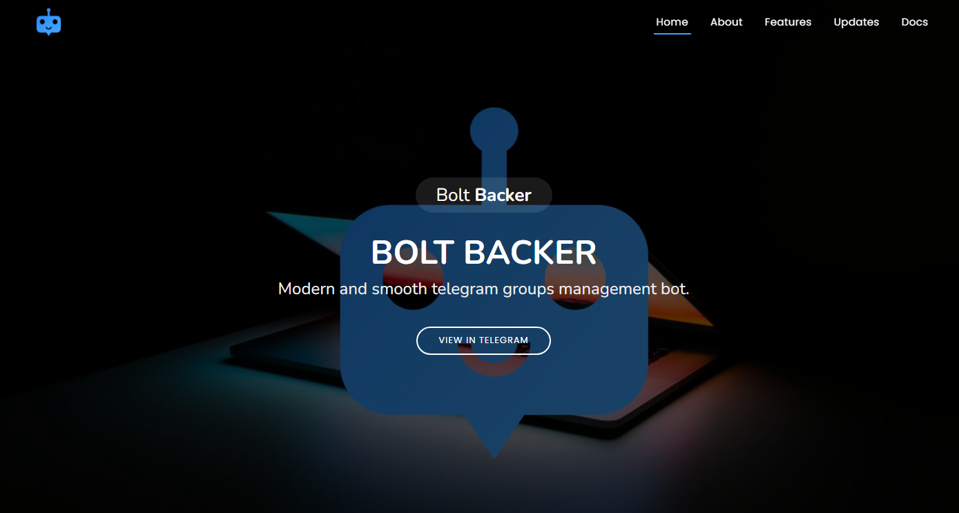 GitHub - TinuraD/Bolt-Web: Official Website of Bolt Backer Telegram bot