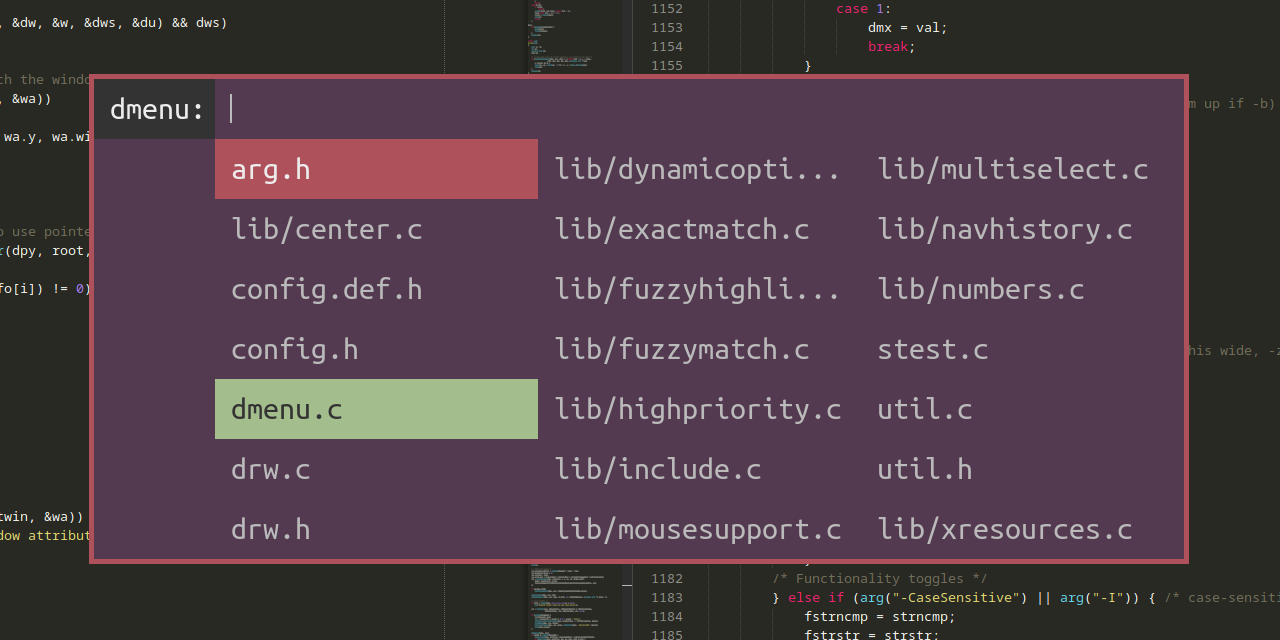 GitHub - bakkeby/dmenu: Just another fork of dmenu