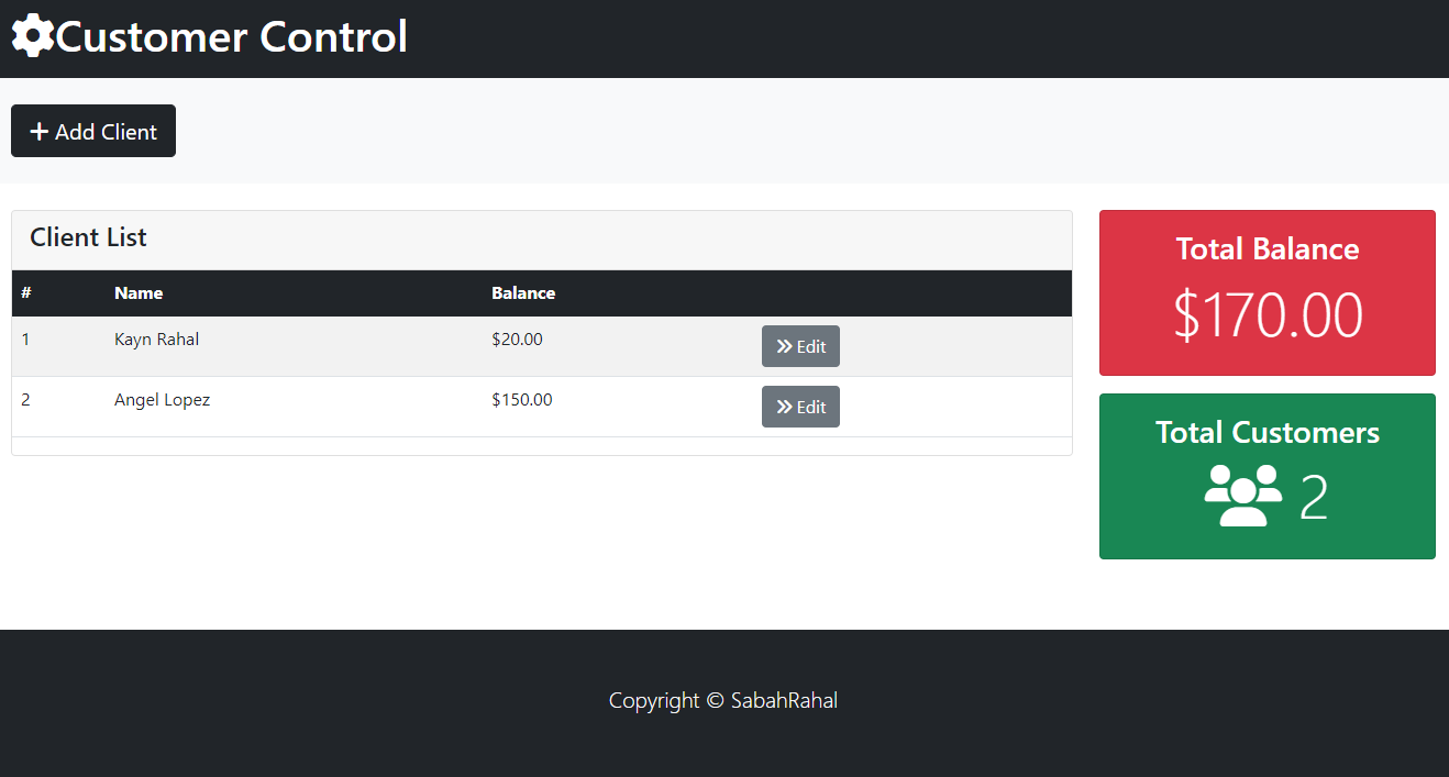 GitHub - sabahrahal/customerControl: Customer Control con HMTL5 ...