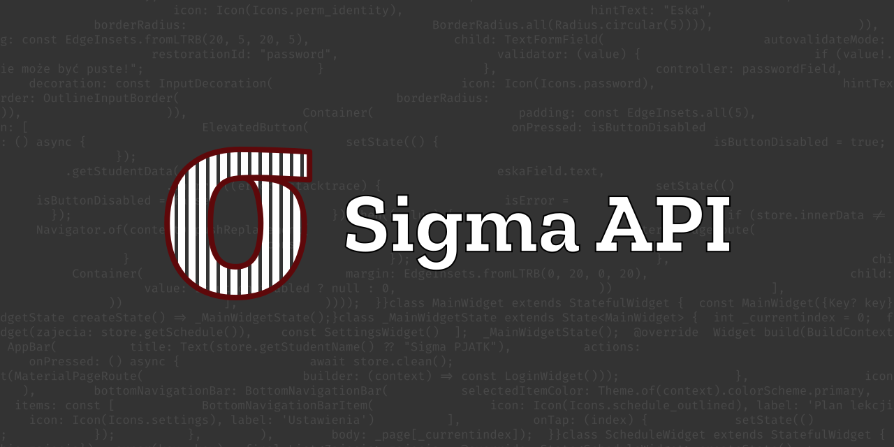 GitHub - pjatk21/sigma-api: Backend for project Sigma (+ ultra szybka ...