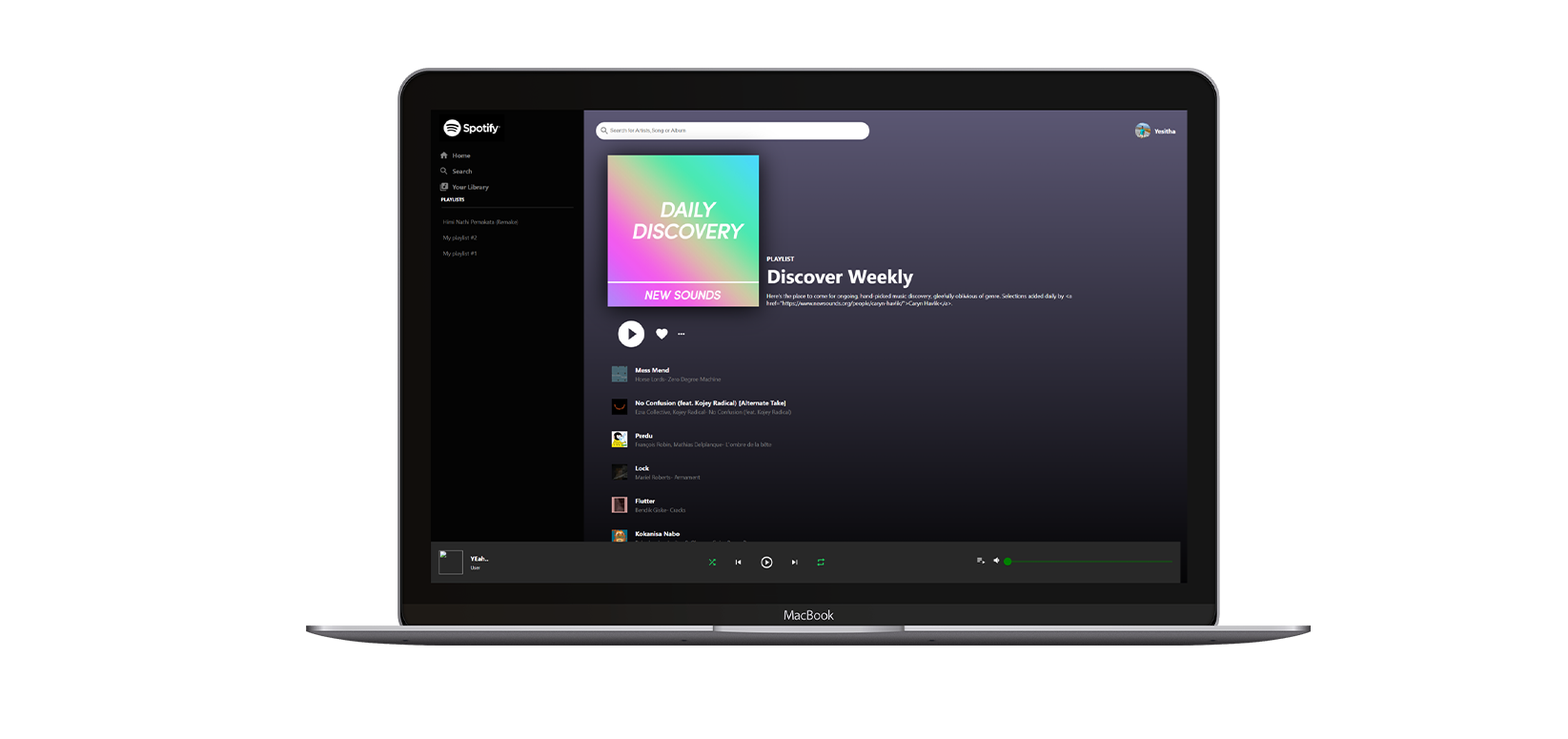 GitHub - yesitha/spotify_clone