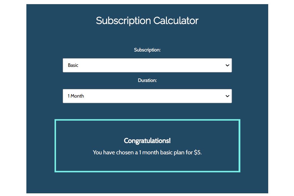 GitHub - raqescar/subscription-calculator: Subscription calculator