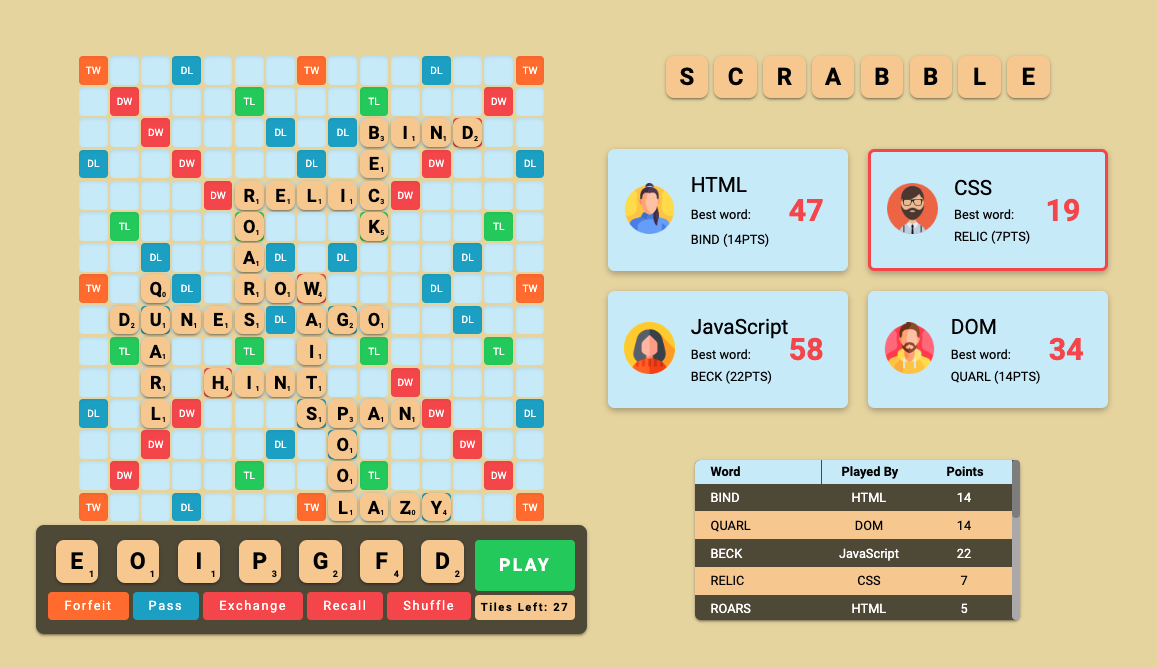 GitHub - jontoye/project-scrabble-game: Scrabble game built with HTML ...