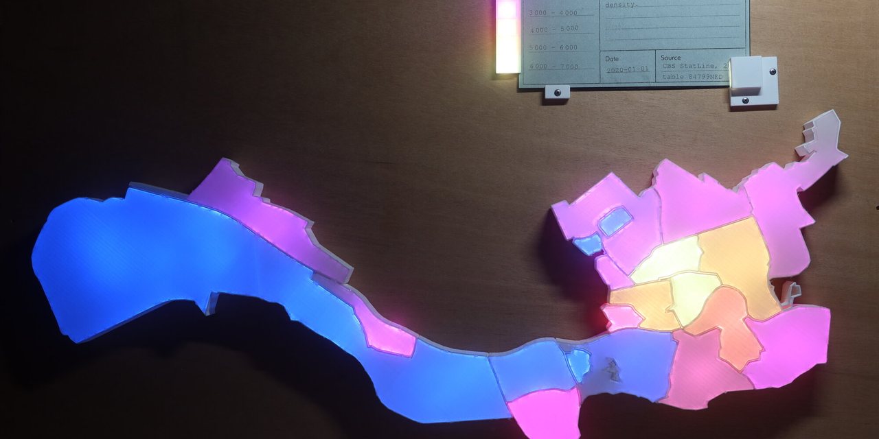 GitHub - djvanderlaan/led-visualisation-rotterdam: 3D-Printed map of ...
