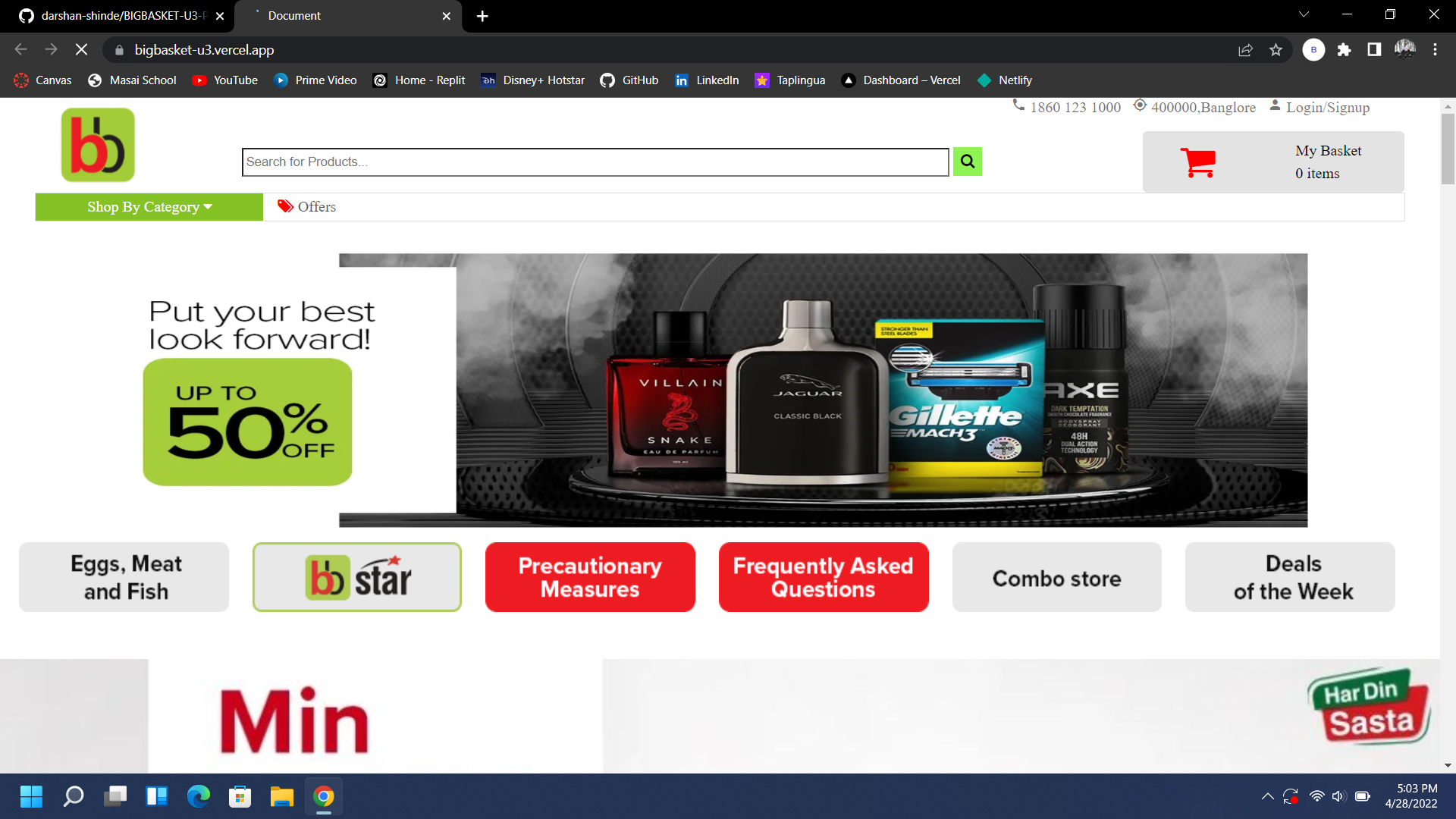 GitHub - darshan-shinde/BIGBASKET-U3-P: An e-commerce website to shop for items like grocery ...