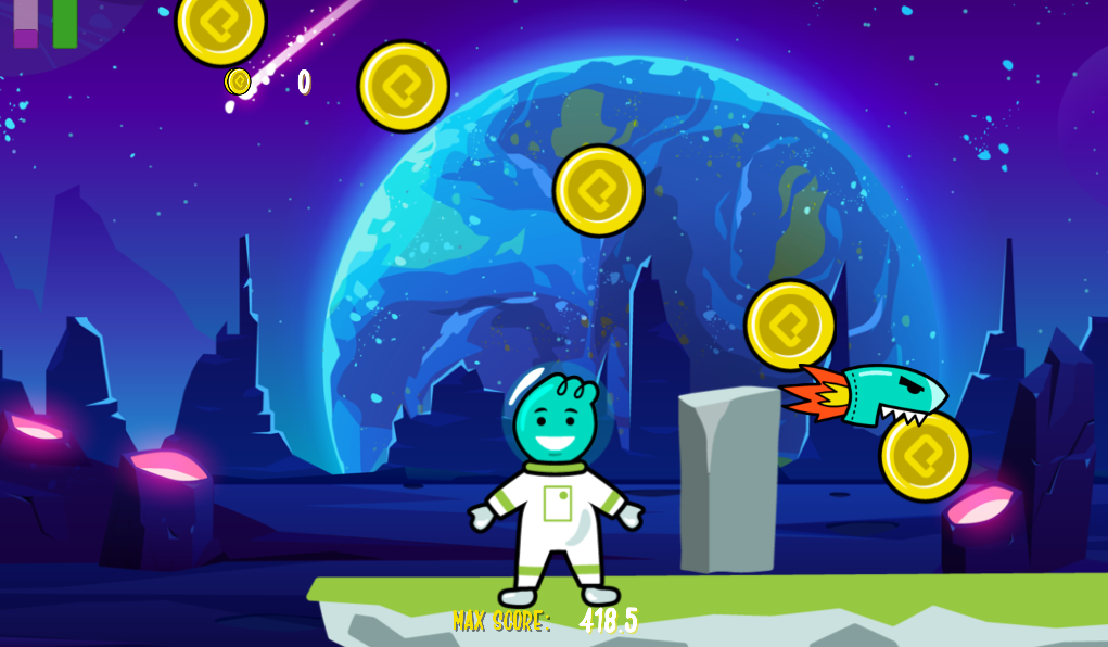 GitHub - romaefGit/spaceMan: 2D platformer runner with auto level generator