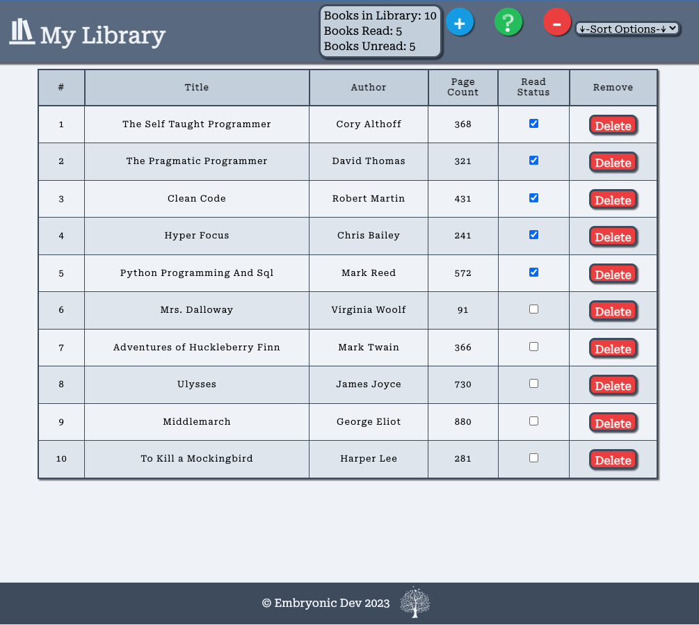 GitHub - EmbryonicDev/library