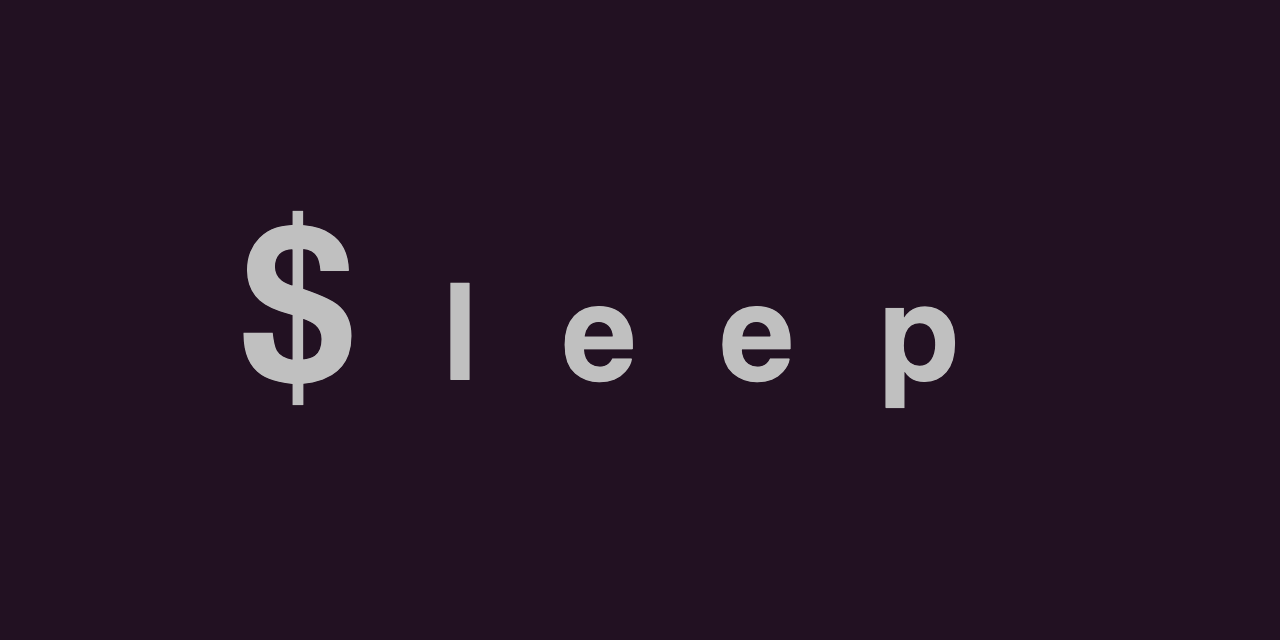 GitHub - webmural/sleep: $leep the dream yup