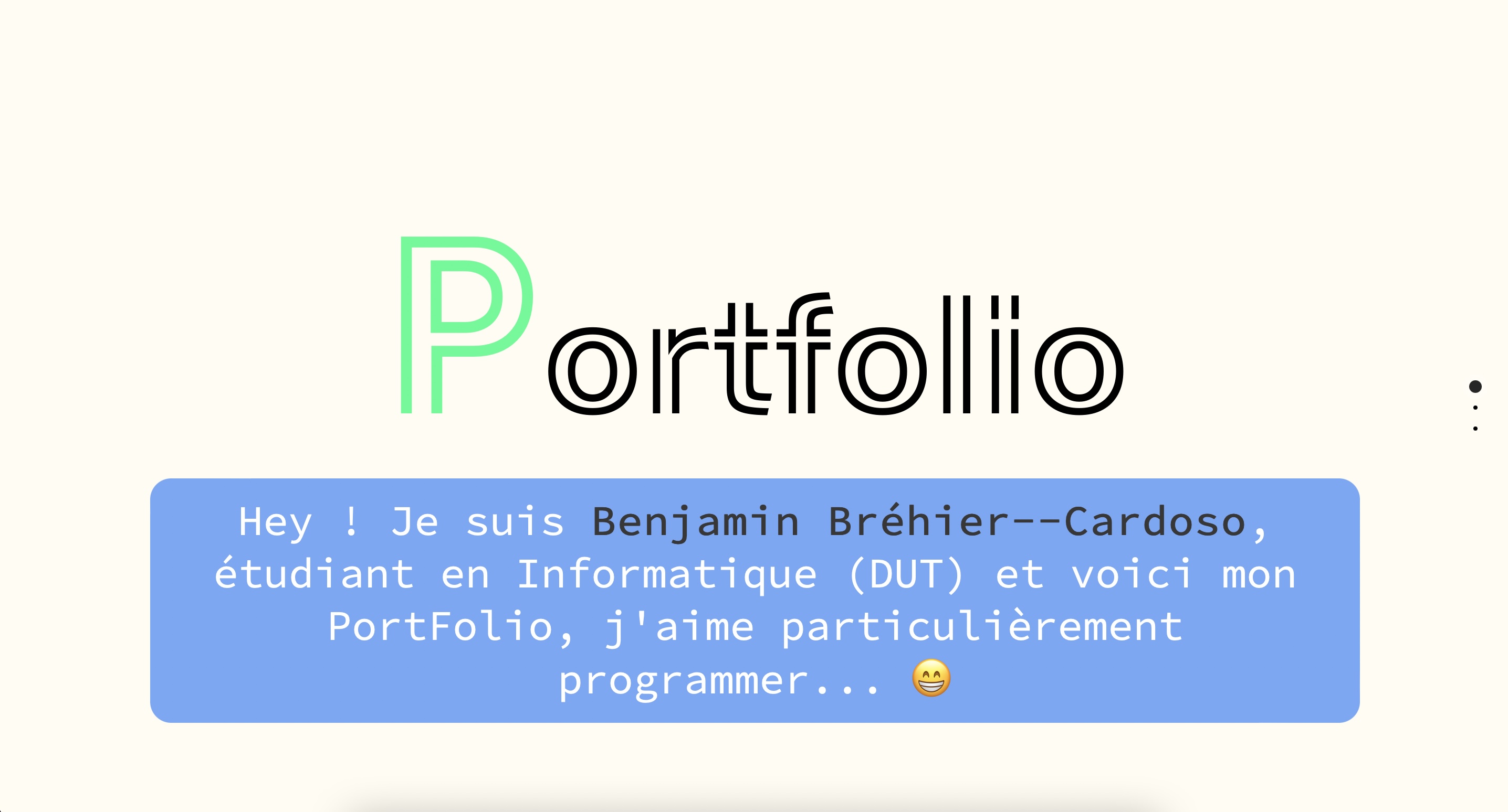 GitHub - BenjaminBrehier/PortFolioV2: V2 du PortFolio