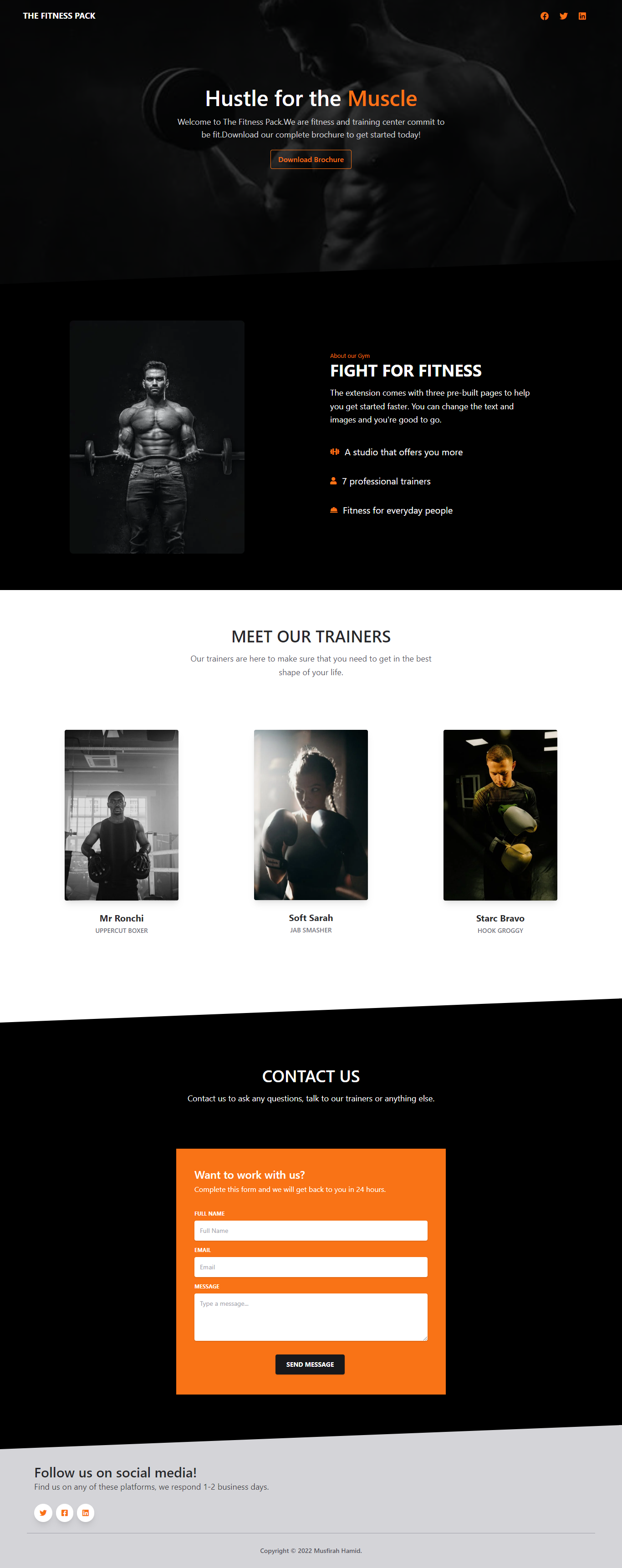 GitHub - musfirahhamid/gym-website-template: gym website