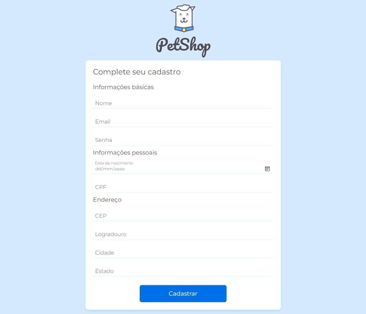 GitHub - MoniqueFracarolliCamargo/Formulario: Elaboração de validação ...