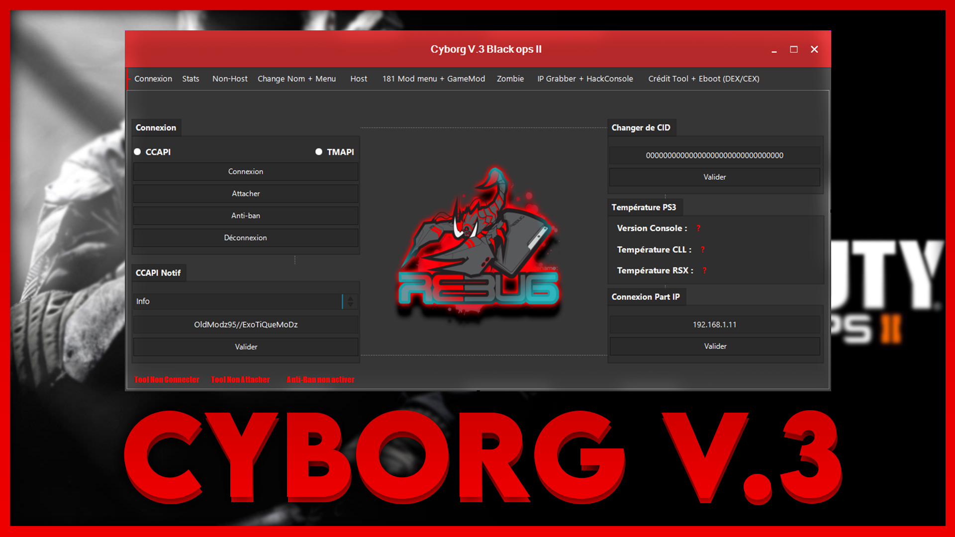 GitHub - OldModz95-YTB/Tool-CyborgV3: Tool Cyborg V.3 Black Ops 2
