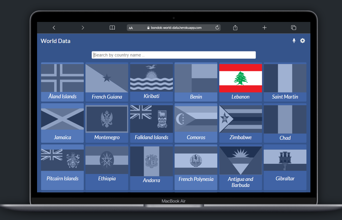 GitHub - Bondok6/world-data: A web application that provides ...