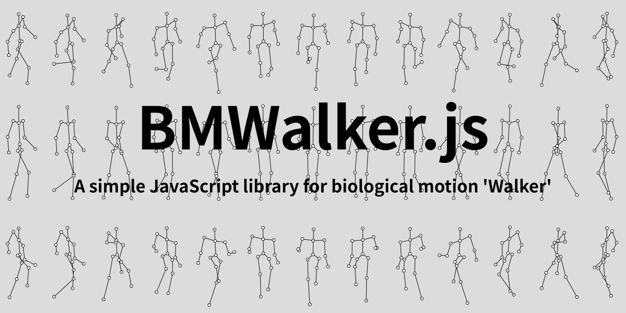 GitHub - tetunori/BMWalker.js: A JavaScript library of Biological motion "Walker"