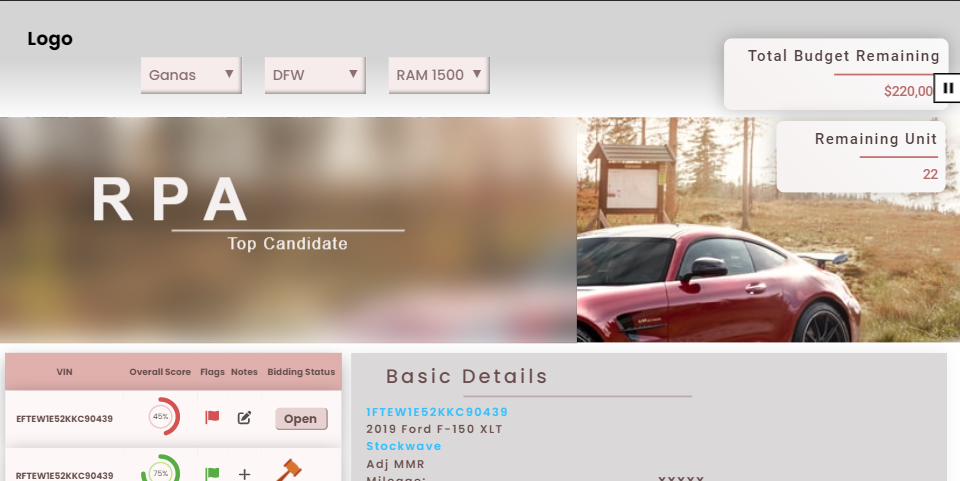 GitHub - anasseth/Car-Bidding-Dashboard-UI: Car Bidding Dashboard is UI ...