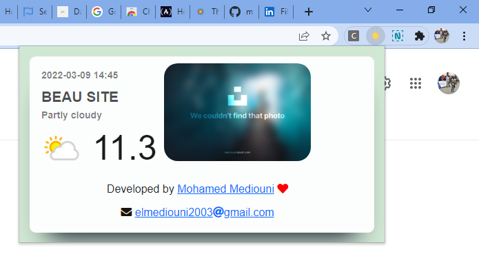 GitHub - mmediouni/weather-chrome-extension: Weather chrome extension displays the weather data ...