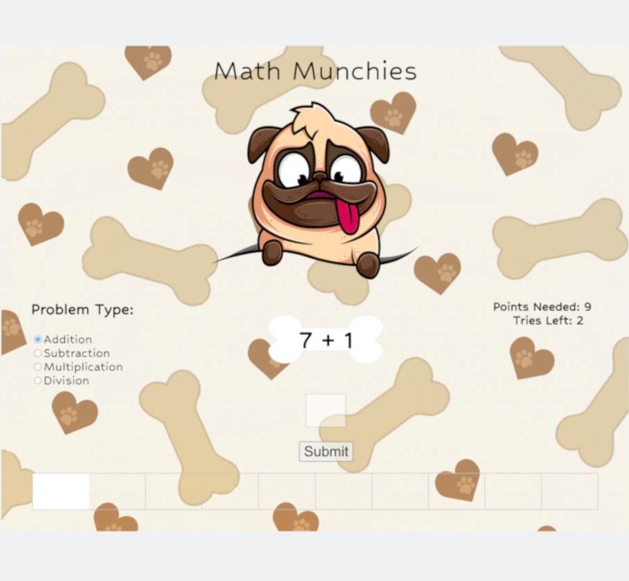 GitHub - nicoleSoeng/Math-Munchies: Elementary Math Facts Game