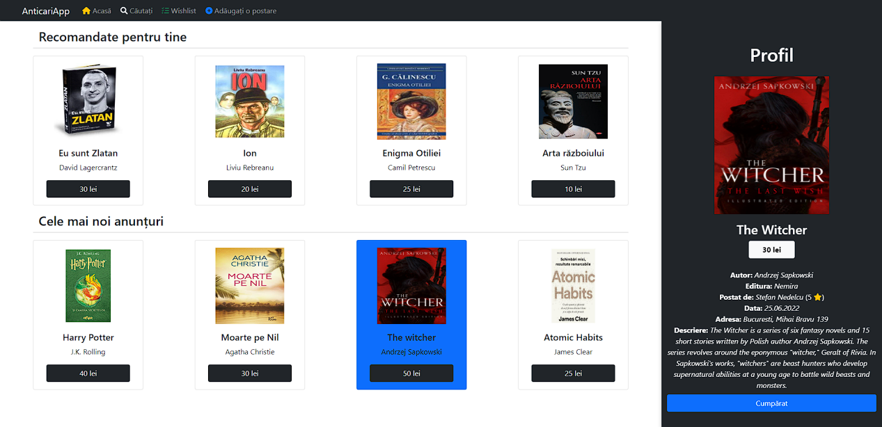 GitHub - StefanNedelcu/AnticariApp: Bachelor project of Stefan Nedelcu