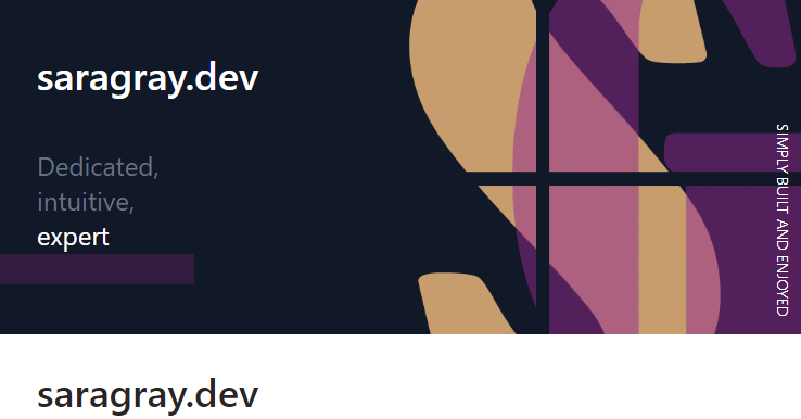 GitHub - sara-gray/saragray-portfolio