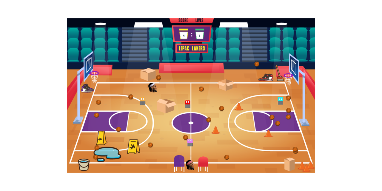 GitHub - vitoschuster/LePacJames: World's first LeBron James Pacman themed game.