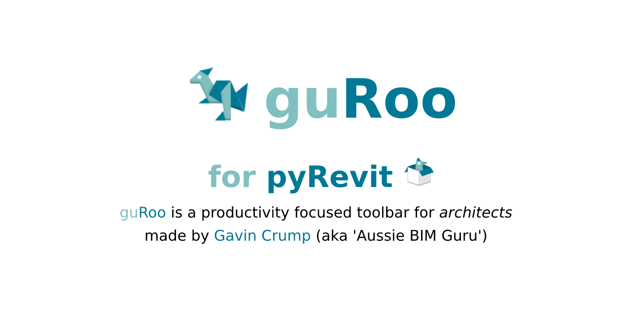GitHub - aussieBIMguru/guRoo: Source files for a free pyRevit toolbar.