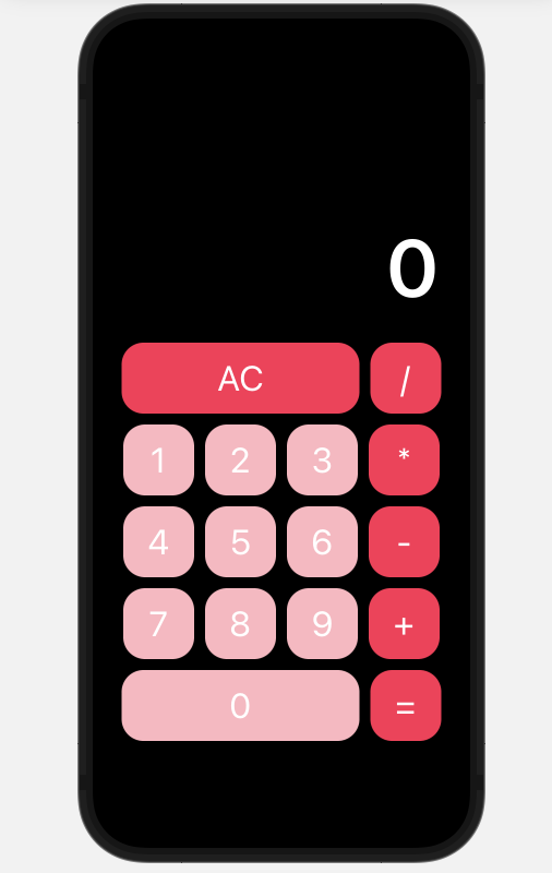 GitHub - MeganMulcahy/SwiftUICalculator: performs arithmetic operations ...